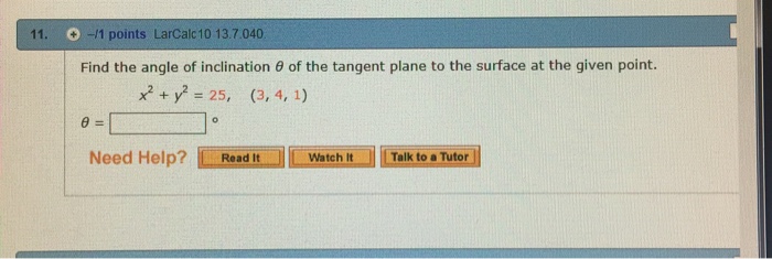Solved Find the angle of inclination theta of the tangent | Chegg.com