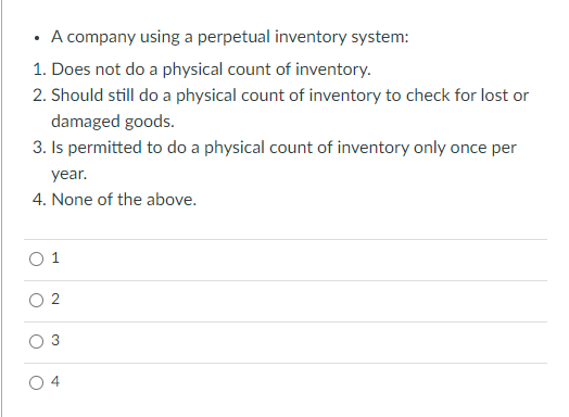 Solved . A company using a perpetual inventory system: 1. | Chegg.com