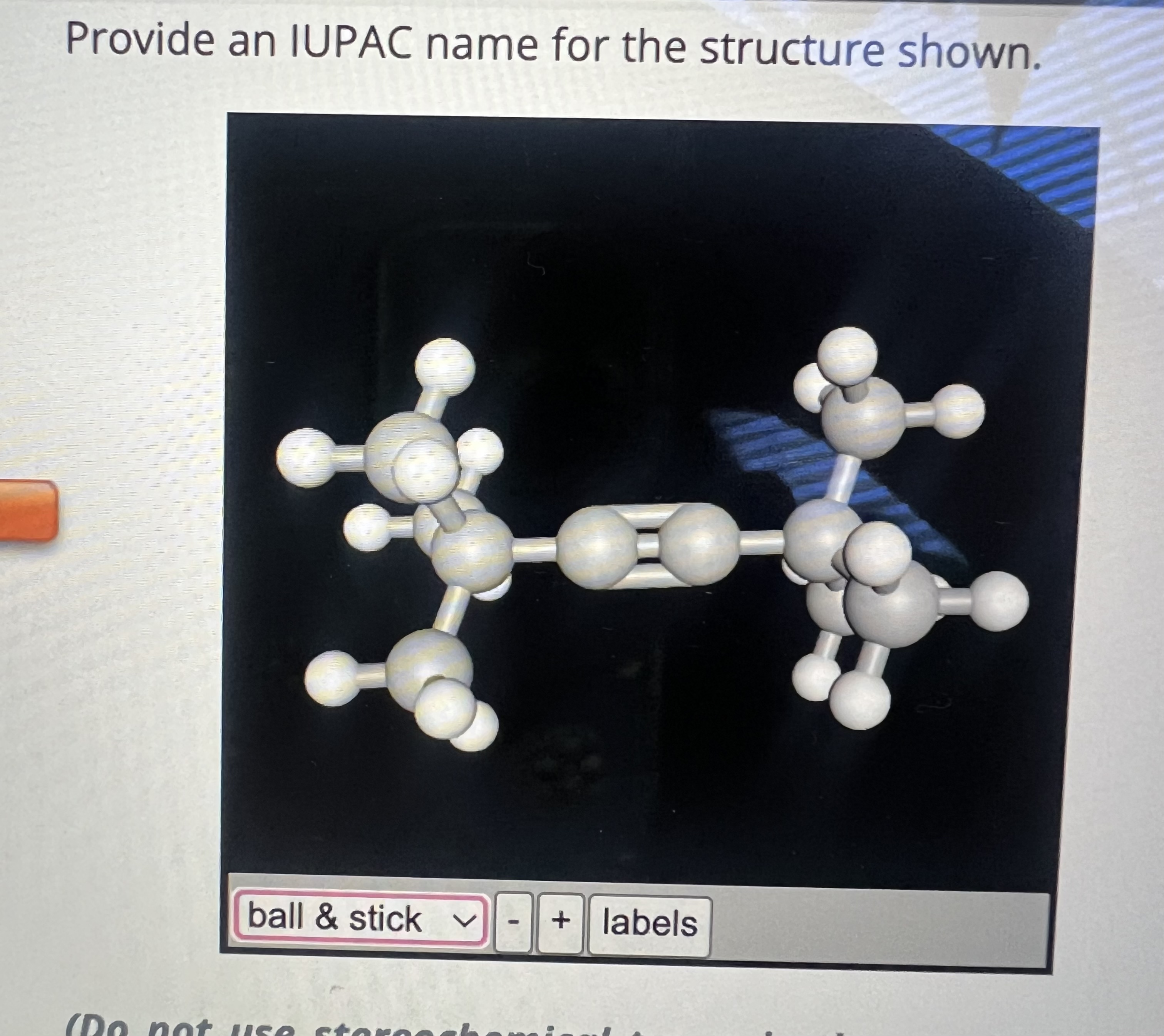 Solved Provide an IUPAC name for the structure | Chegg.com