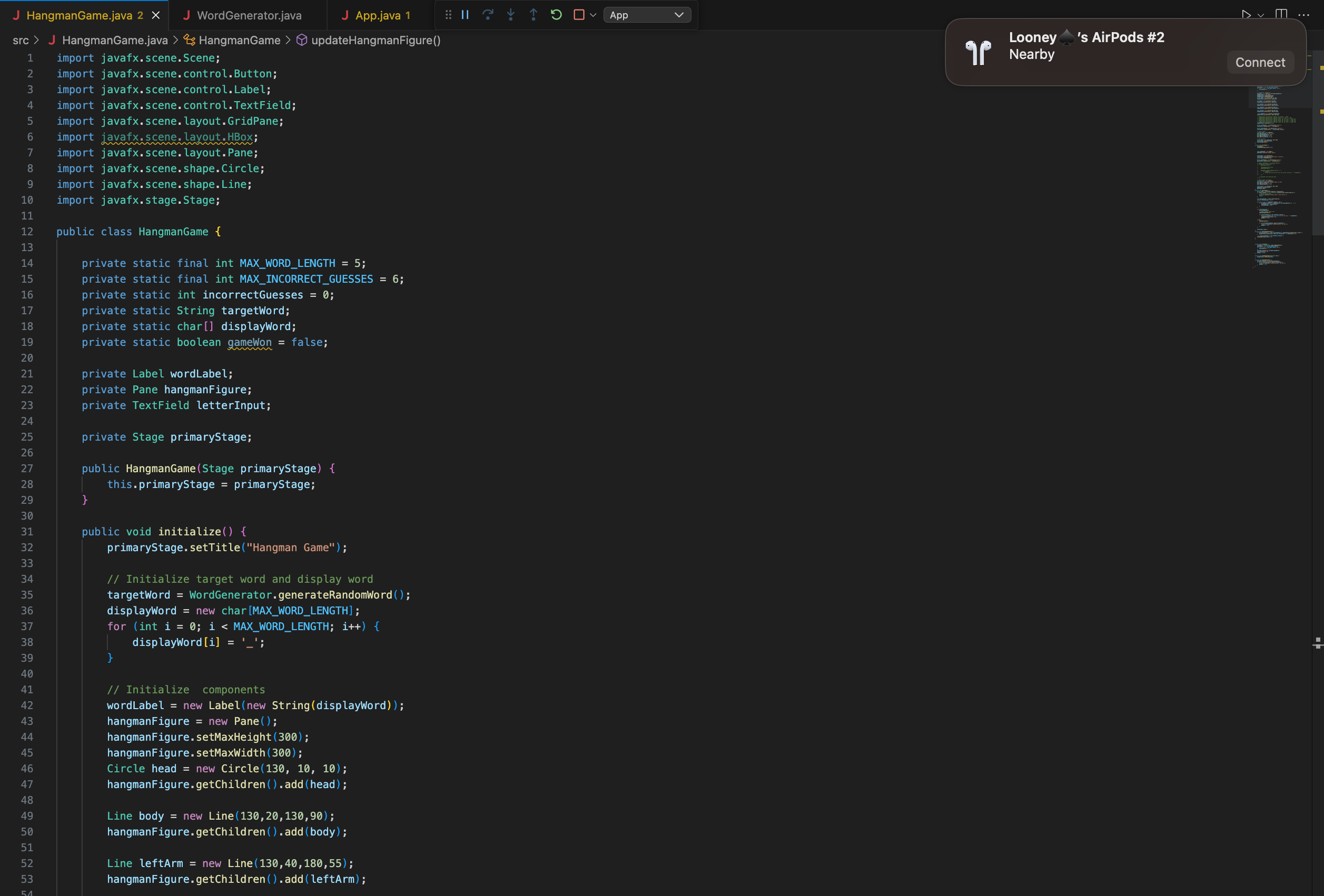 Solved i need help…how to make the stickman come out when a | Chegg.com