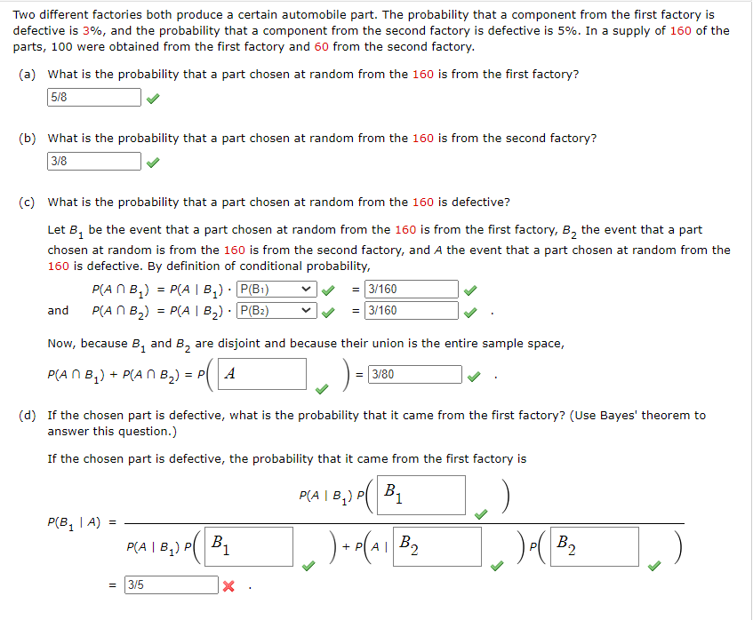 Solved Two different factories both produce a certain | Chegg.com
