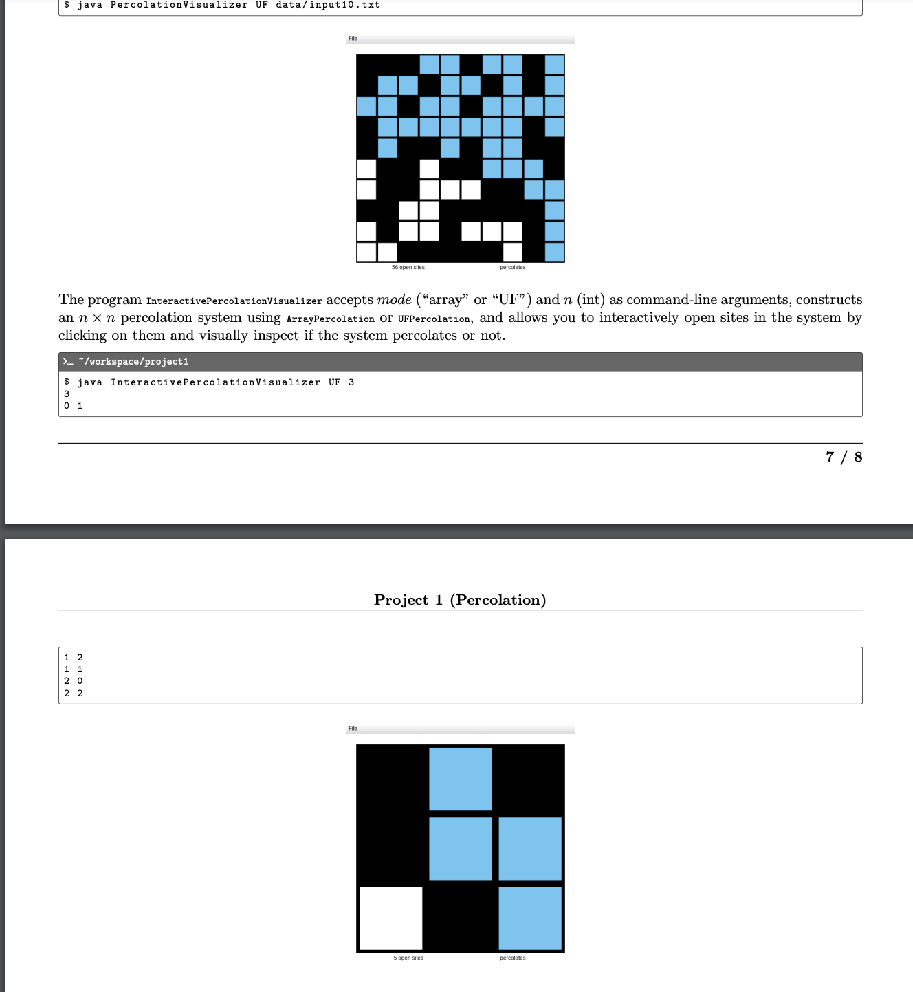 Solved Problem 3. (Estimation of Percolation Threshold) To | Chegg.com