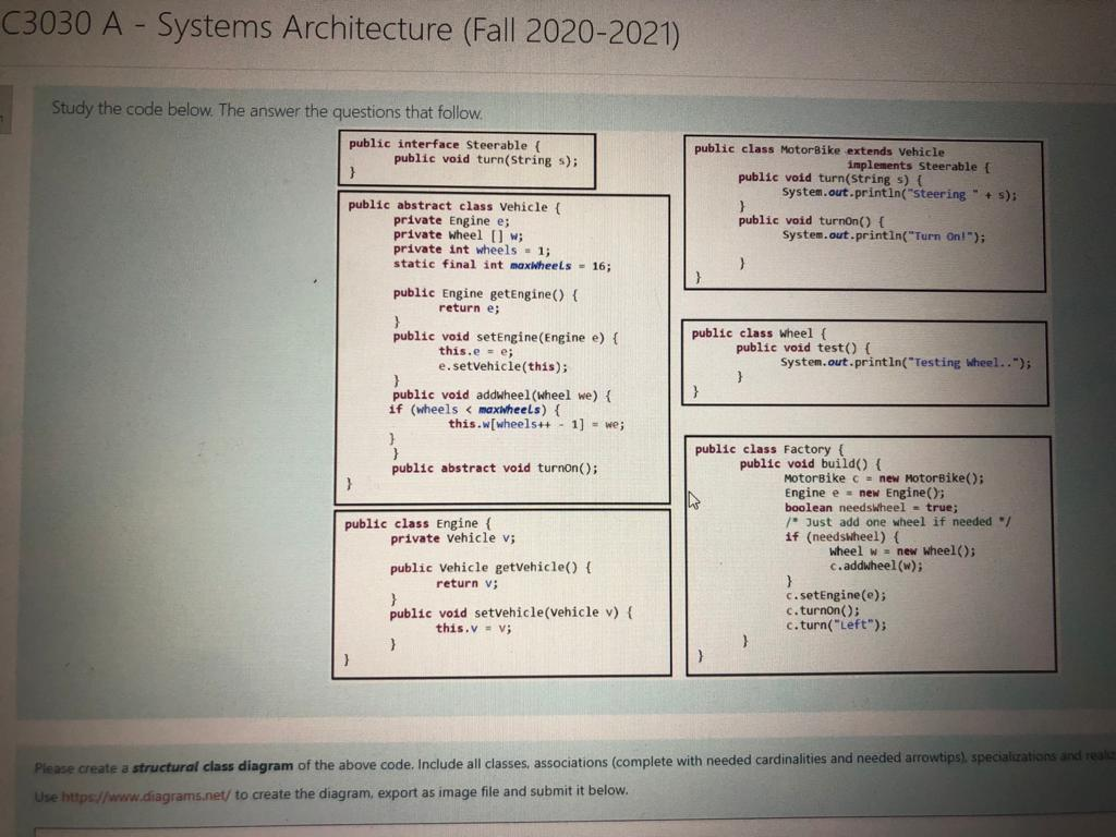 Solved C3030 A - Systems Architecture (Fall 2020-2021) Study | Chegg.com