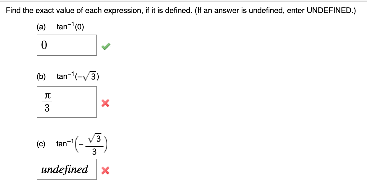 Solved Find the exact value of each expression, if it is | Chegg.com