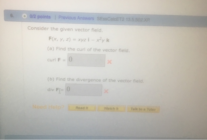 Solved Consider the given vector field. F(x, y, z) = xyz i | Chegg.com