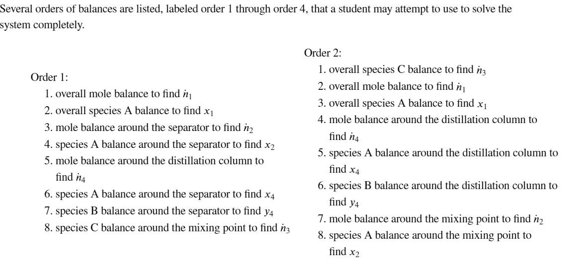 Solved onsider the multi-unit process shown. Dashed lines | Chegg.com