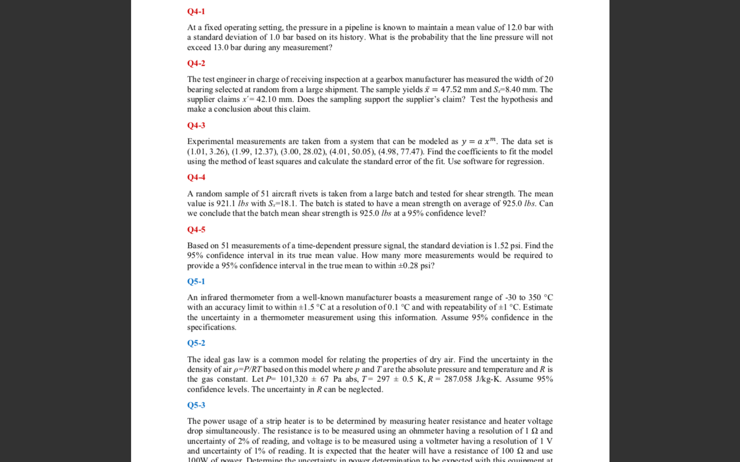 Solved Please answer Q4-1 - Q5-2. This subject is for an | Chegg.com