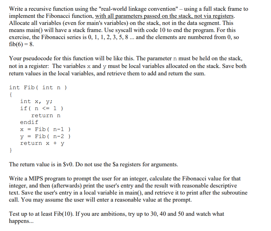 Solved Write a recursive function using the "real-world | Chegg.com