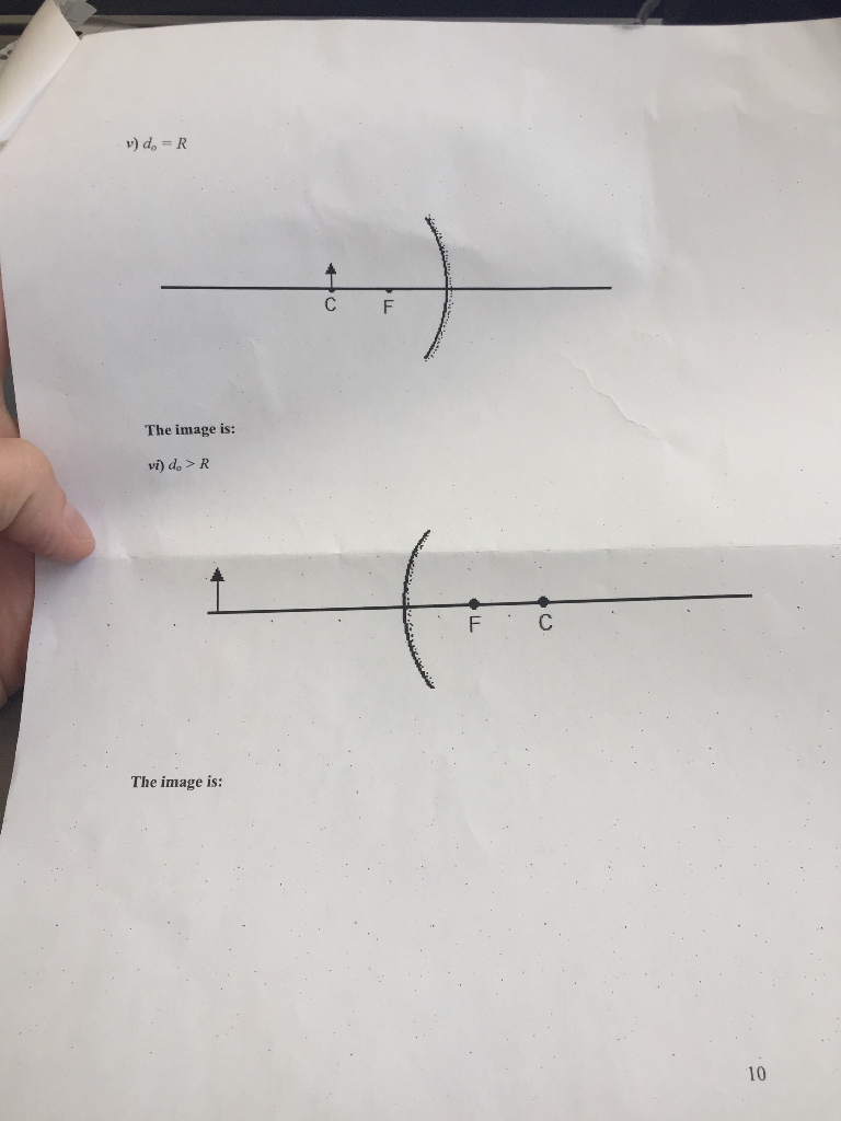 Solved Draw a ray diagram and is it: | Chegg.com