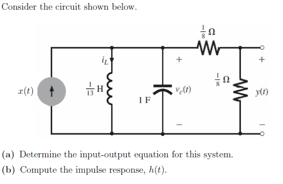 Solved Consider The Circuit Shown Below A Determine The 