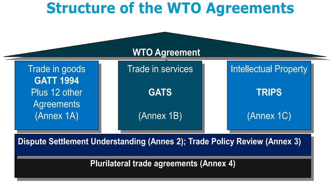 know the structure of the WTO agreements particularly | Chegg.com