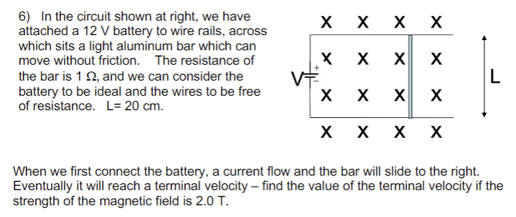 Solved x Х x x x Х 6) In the circuit shown at right, we have | Chegg.com