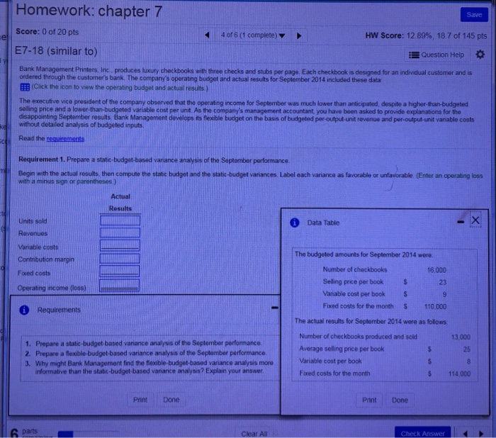 Solved Homework: chapter 7 Save Score: 0 of 20 pts 4 of 6 (1 | Chegg.com