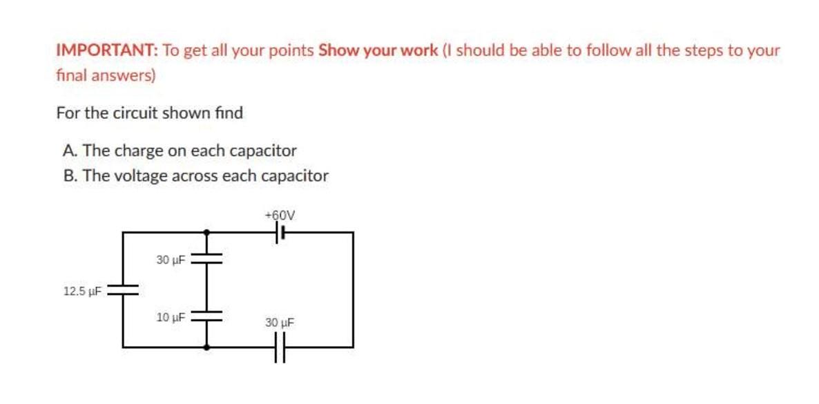 Solved IMPORTANT: To get all your points Show your work (I | Chegg.com