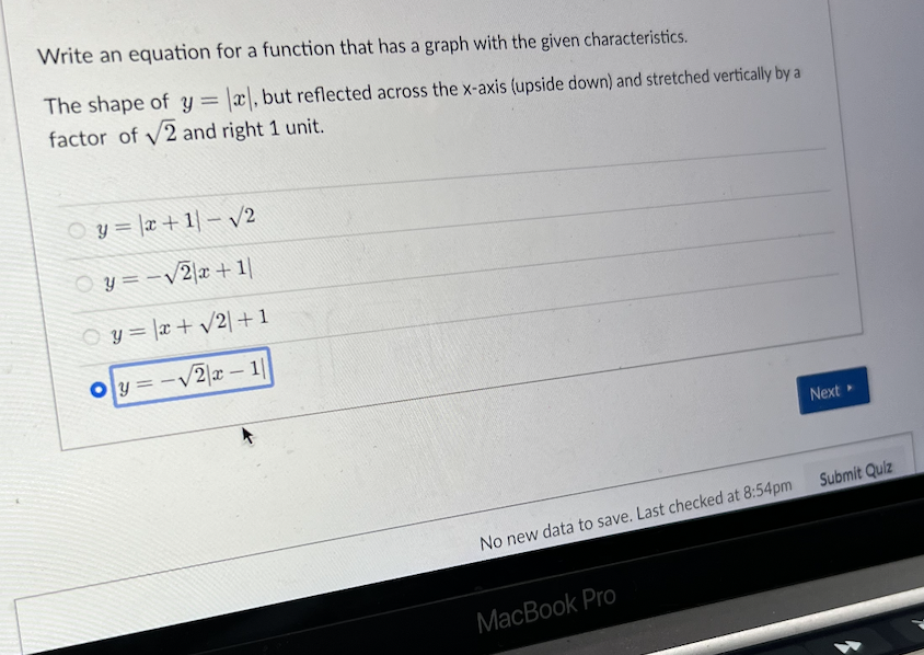 Solved Write an equation for a function that has a graph | Chegg.com