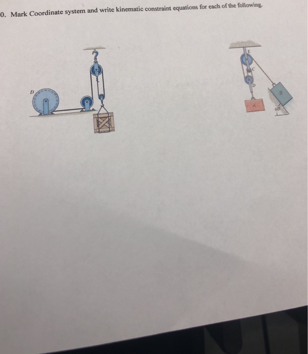 Solved 0. Mark Coordinate system and write kinematic | Chegg.com