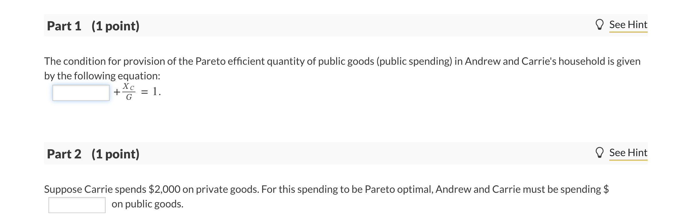 Solved (i) This is a Numeric Entry question / It is worth 2 | Chegg.com