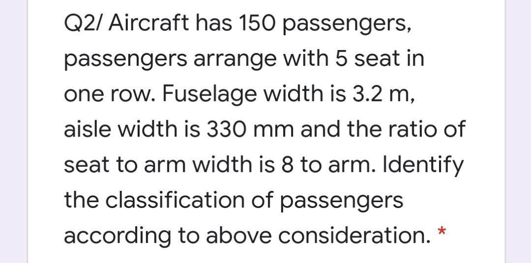 Solved Q2/ Aircraft has 150 passengers, passengers arrange | Chegg.com