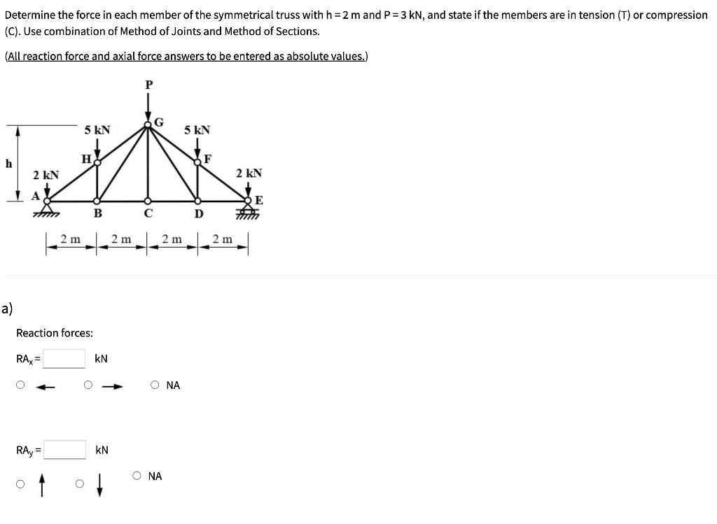 Solved A statically determinate three-hinged arch is shown | Chegg.com