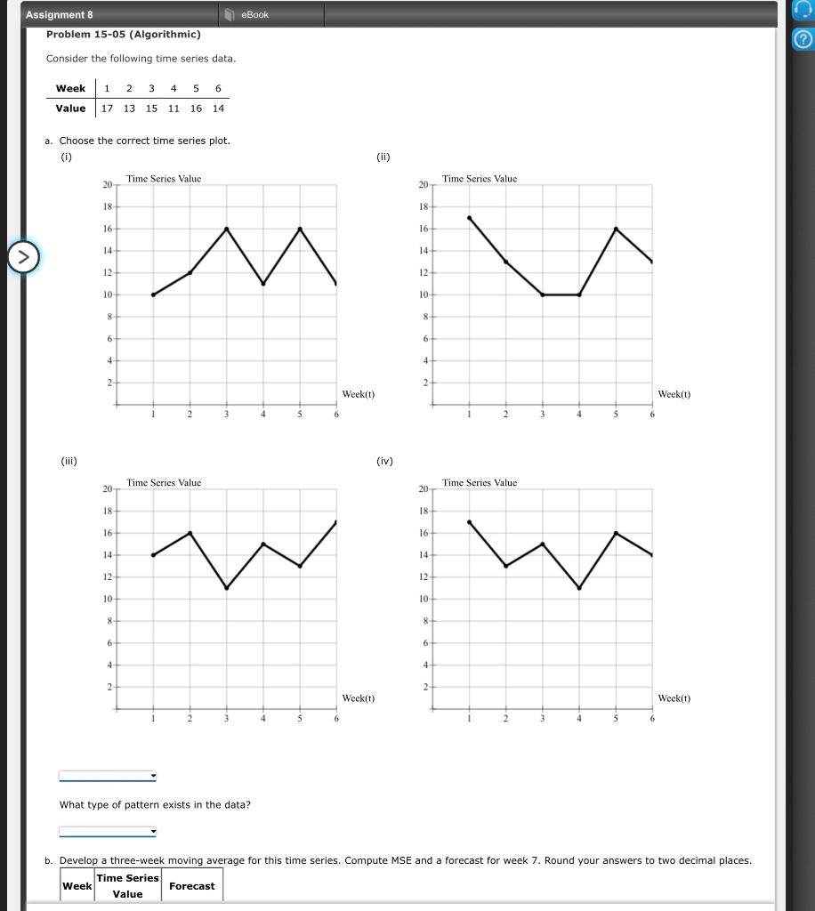 Solved eBook Assignment 8 Problem 15-05 (Algorithmic) ? | Chegg.com