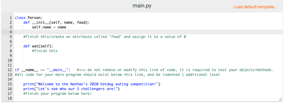 Solved Must be done in Python. A starting template has | Chegg.com