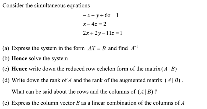Solved Consider the simultaneous equations | Chegg.com
