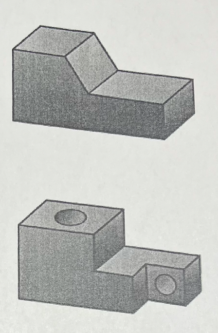 Solved Sketch the following objects using isometric, | Chegg.com