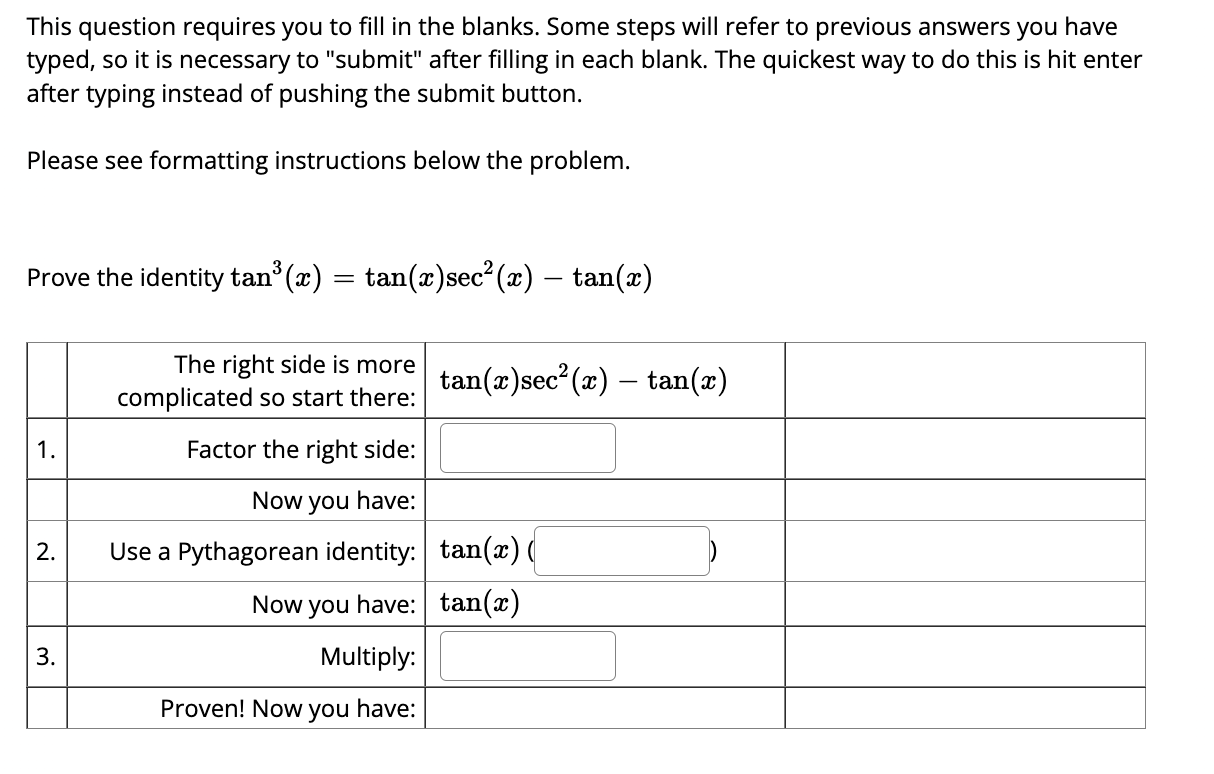 Solved This question requires you to fill in the blanks. | Chegg.com