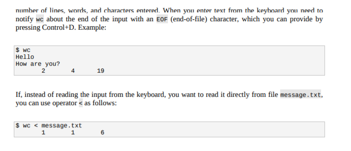 Solved Read and follow the exercise “Lab 5.0 Input/output | Chegg.com