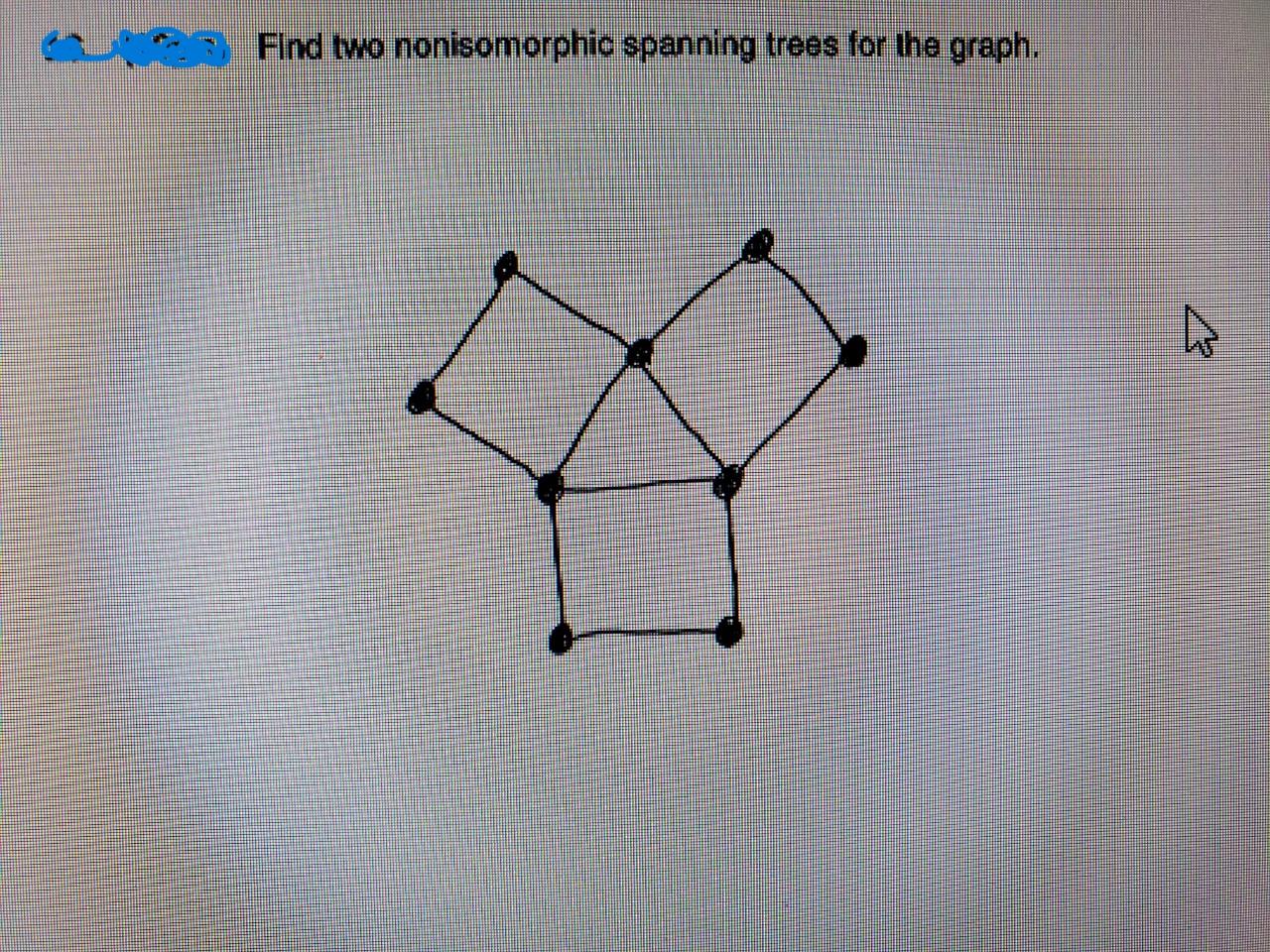 Solved Find two nonisomorphic spanning trees for the graph. | Chegg.com