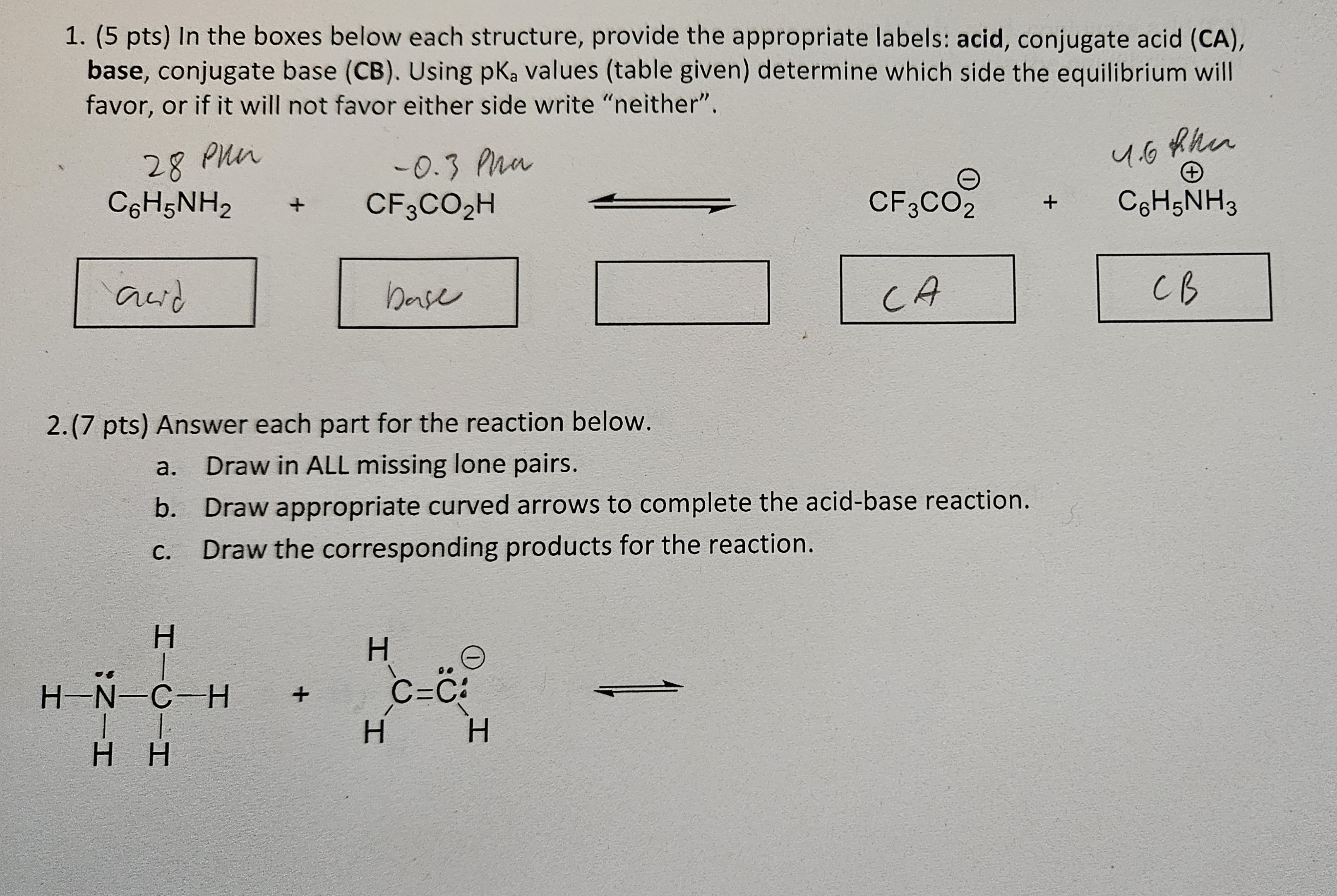 Solved 1. (5 ﻿pts) ﻿In the boxes below each structure, | Chegg.com