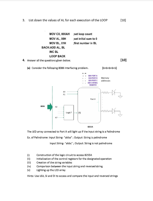 Solved 1 What Is The Content Of The Destination String 9054