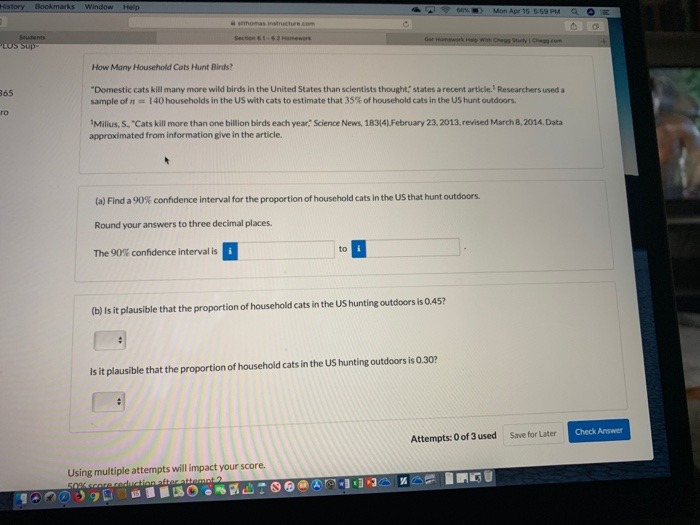 Solved Mon Apr 16 5-58PM OE stthomas Instructure.com How | Chegg.com