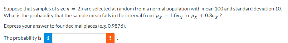 Solved Suppose that samples of size n=25 are selected at | Chegg.com