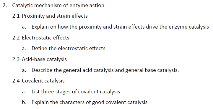 2. Catalytic mechanism of enzyme action 2.1 Proximity | Chegg.com