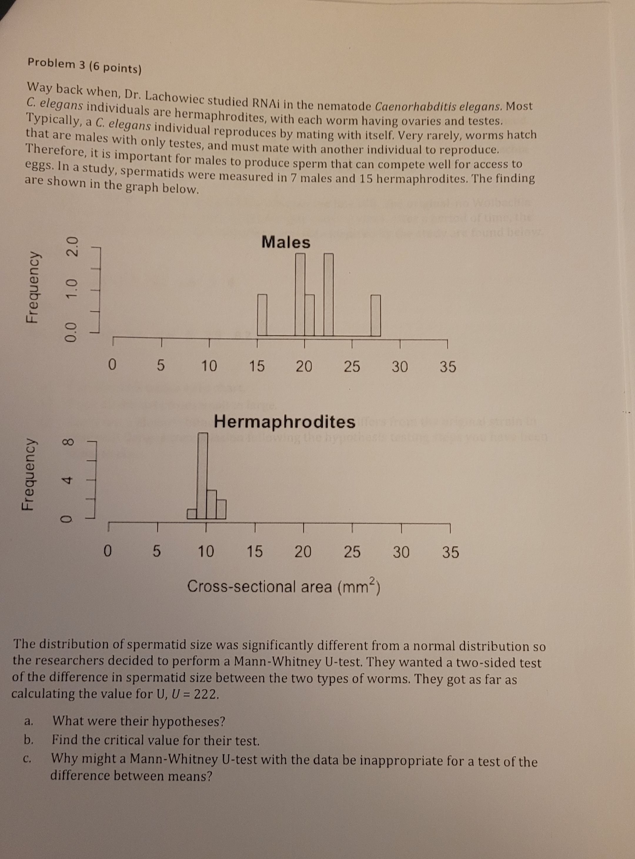 Solved Problem 3 (6 points) Way back when, Dr. Lachowiec | Chegg.com