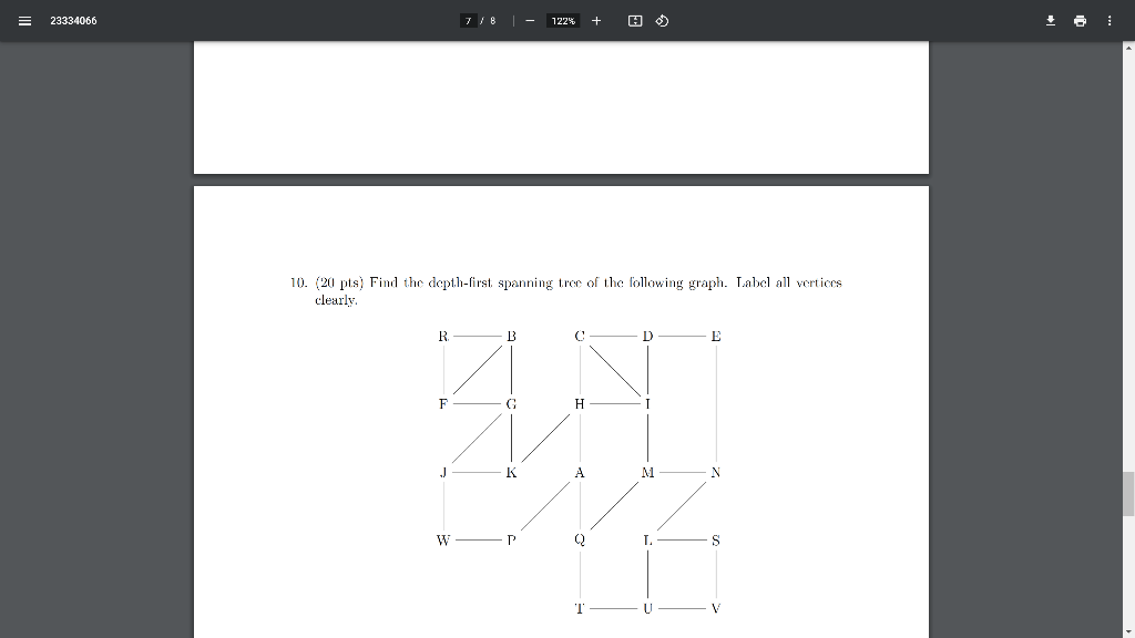 Solved = 23334066 7/8 - 122% + 10. (20 pts) Find the | Chegg.com