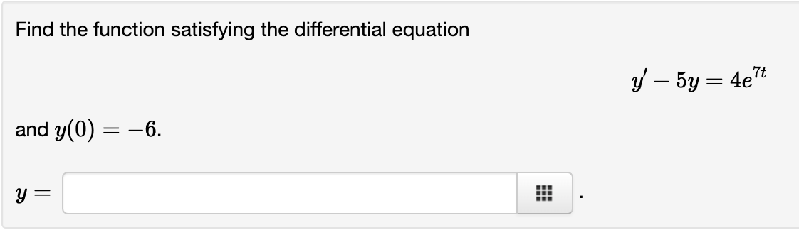 Solved Find the function satisfying the differential | Chegg.com