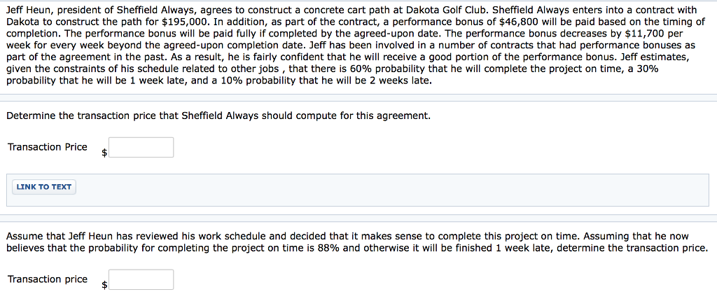 Solved Jeff Heun, president of Sheffield Always, agrees to | Chegg.com