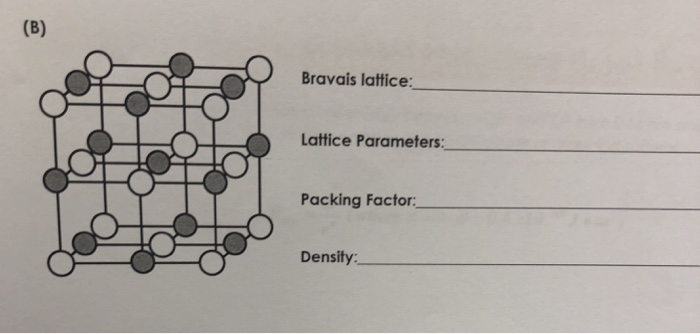 Solved 3. For each of the following cubic structures sketch | Chegg.com