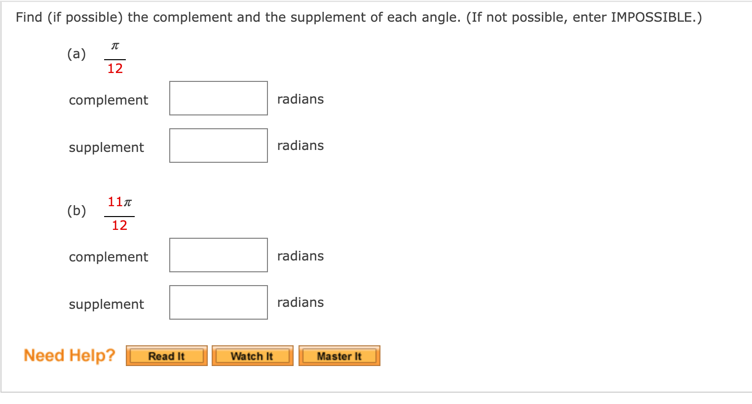 Solved Find (if possible) the complement and the supplement | Chegg.com