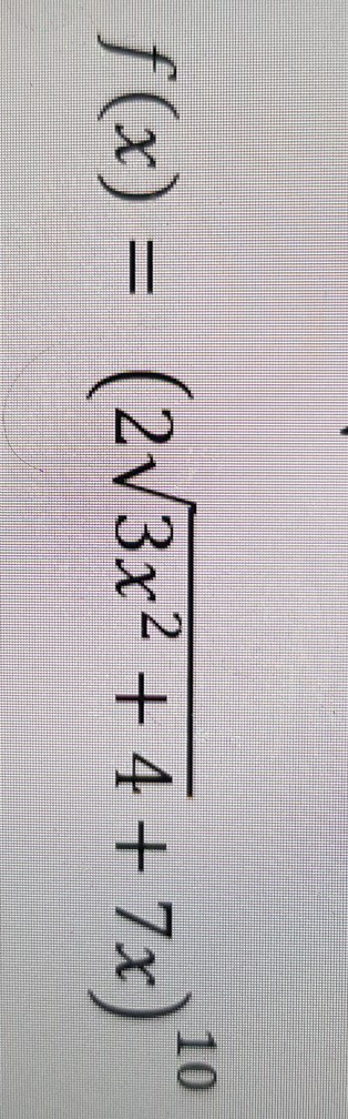 Solved 8 (Chain Rule) the derivative of each function f(x) 3 | Chegg.com