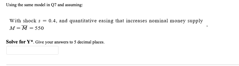 Solved Part B: Problem Solving: Monetary Policy in a Small | Chegg.com
