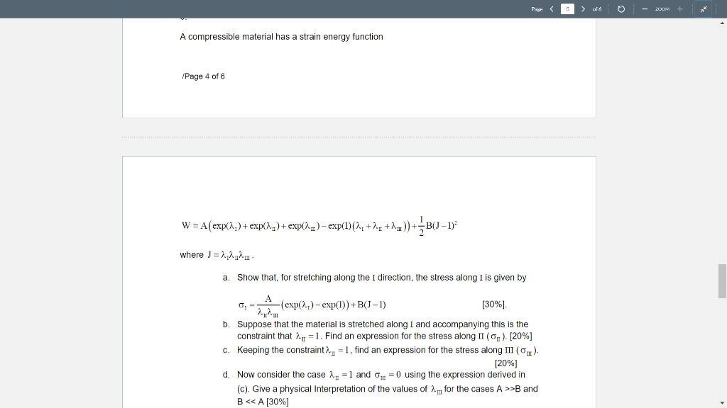 Page 16 - 200M + A compressible material has a | Chegg.com