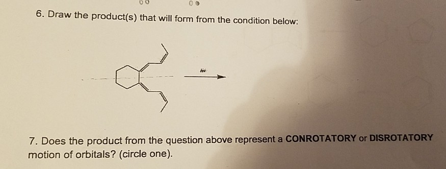 Solved 6. Draw the product(s) that will form from the | Chegg.com