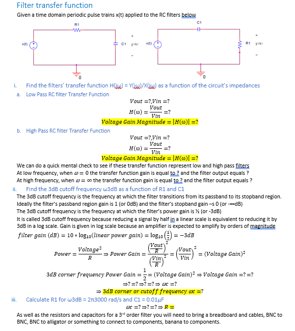 Solved Filter transfer function Given a time domain periodic | Chegg.com