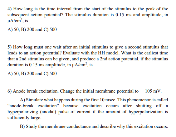 Solved ELEC 436/536 Bioelectronics Spring 2020 Part 1: | Chegg.com