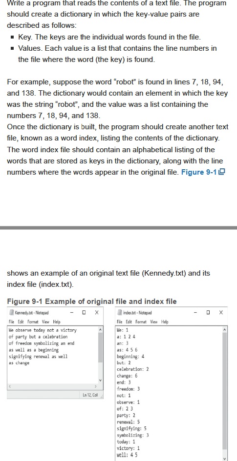 Solved Written in Python Must have function get_word_dict | Chegg.com