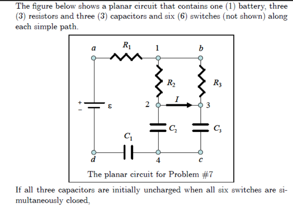 Solved The figure below shows a planar circuit that contains | Chegg.com
