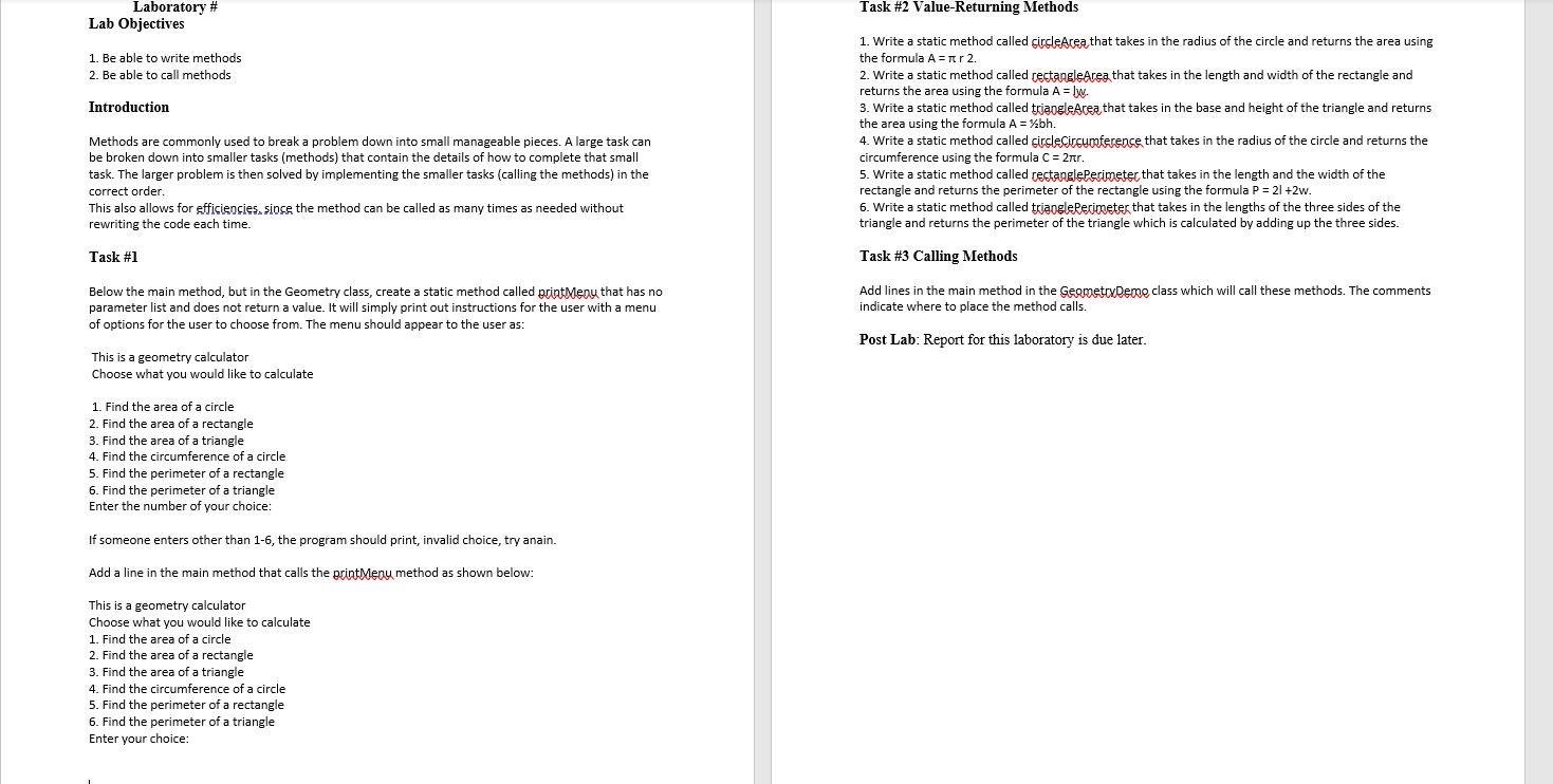 Solved Laboratory Lab Objectives Task 2 Value Returning Chegg